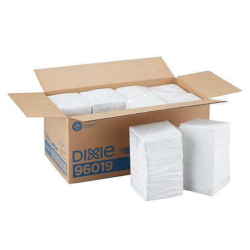 Dixie 1/4-Fold 1-Ply Beverage Napkin by GP PRO, White, 500 Napkins/Pack ...