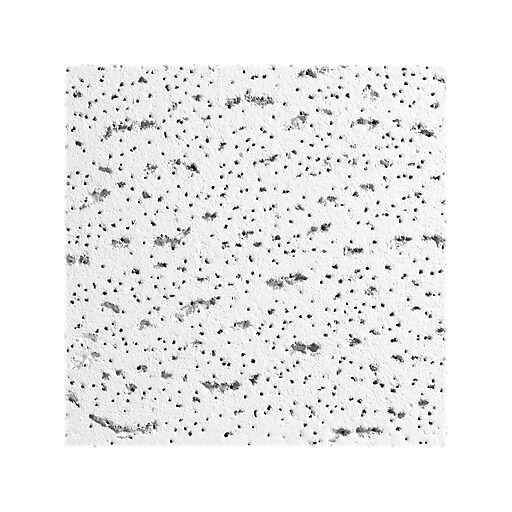 Armstrong FISSURED Square Lay-In Edge Ceiling Tile, 24" x 24", White ...