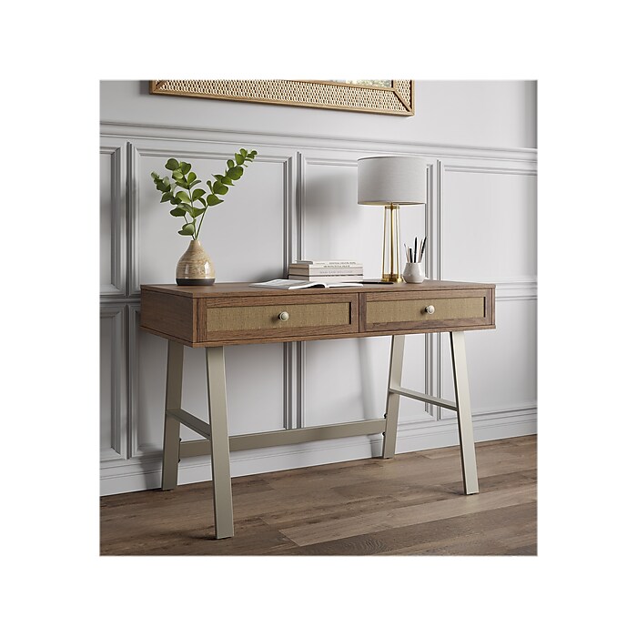 Thomasville Minden 48 Writing Desk Island Teak SPLS MI48D TV Staples