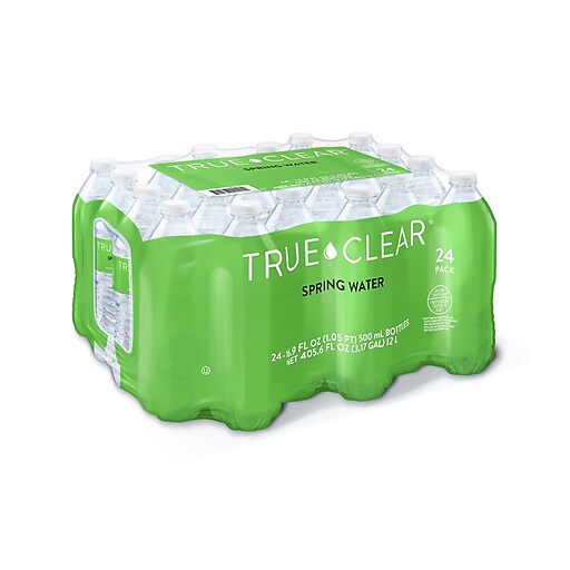 True Clear Spring Water, 16.9 fl oz., 24 Bottles/Case (TRC05L24PSPCHN ...