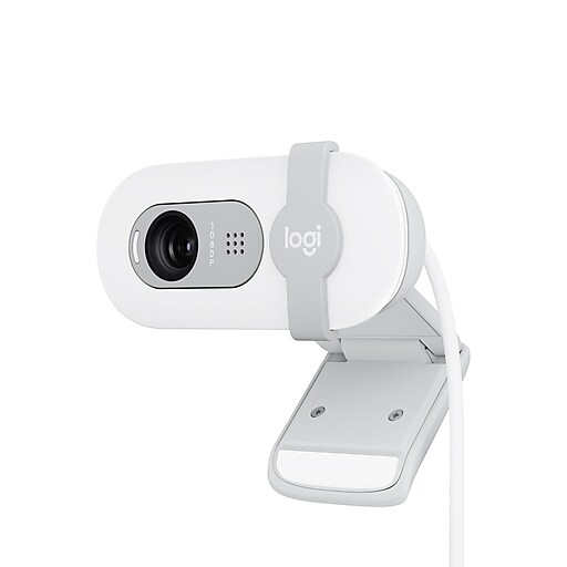 Logitech Brio 100 HD 1080p Webcam, 2 Megapixels, Off-White (960-001616 ...