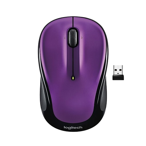 Logitech M325S Wireless Ambidextrous Optical USB Mouse, Violet (910 ...