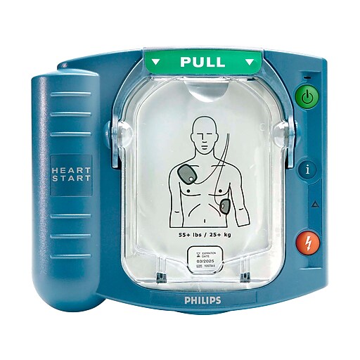 Philips HeartStart OnSite Automated External Defibrillator, Blue ...