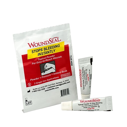 First Aid Only Woundseal Blood Clot Powder, 2/Pack (90326) | Staples