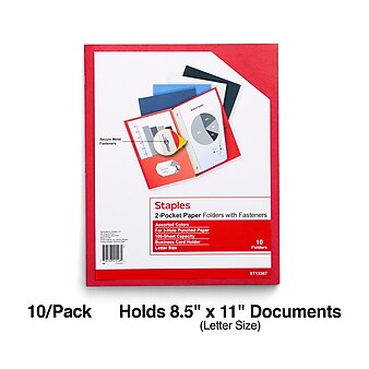 Assorted Pocket Folders | Staples