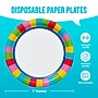 Say Hooray! Bright Vibes 7" Assorted Paper Plates, Multicolored, 32 ...