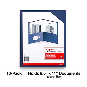 Blue Pocket Folders | Staples