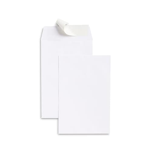 Staples Self Seal Catalog Envelope, 6" x 9", White, 12/Pack (594414/ ...