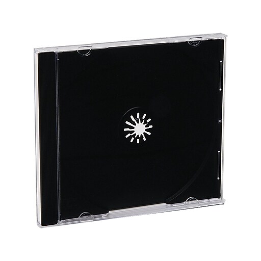 Verbatim Jewel Cases for CD/DVD/Blu-ray, Black, 10/Pack (71127) | Staples