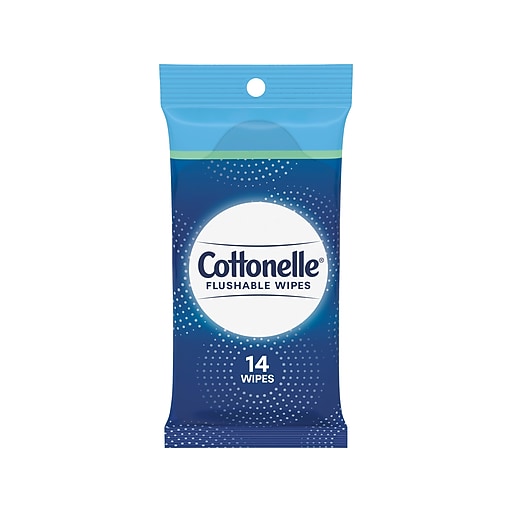 Cottonelle FreshCare Flushable Wipes, 14/Pack (52248) | Staples