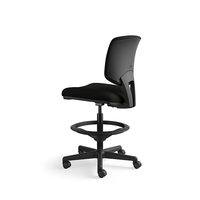 HON Volt SofThread Leather Computer and Desk Stool Black HON5705SB11T Staples