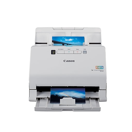 Canon imageFORMULA RS40 USB Duplex Overhead Photo Scanner, White ...