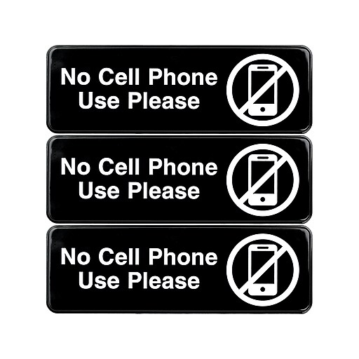 Excello Global Products No Cell Phone Use Please Indoor/Outdoor Wall ...