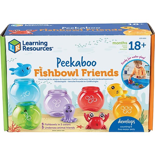 Learning Resources Peekaboo Fishbowl Friends Early Development Set ...