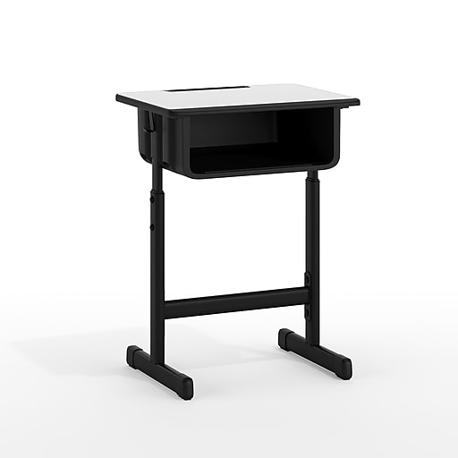 Flash Furniture Plastic Student Desk, Grey (YUYCY046) | Staples