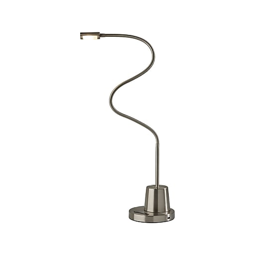 Adesso Eternity LED Desk Lamp, 37.5", Brushed Steel (5027-22) | Staples