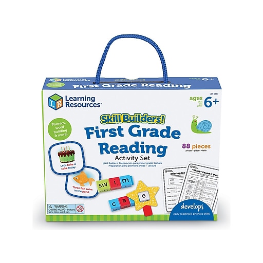 Learning Resources Skill Builders! First-Grade Reading Activity Set ...