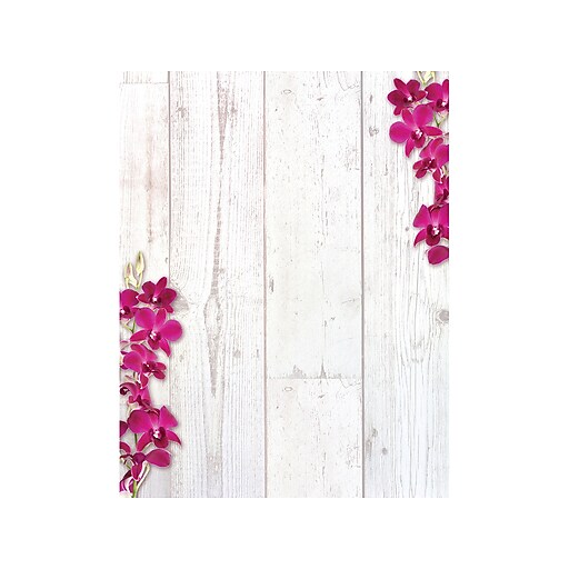 Great Papers Elegant Orchid Letterhead, Multicolor, 50/Pack (2023070 ...