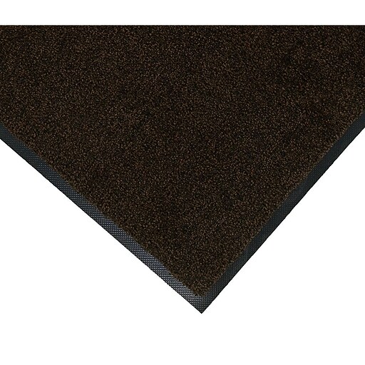 Anderson Colorstar™ Plush Nylon Indoor Wiper Mat, 4' x 6', Brown/Black ...
