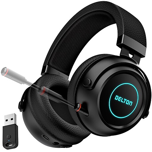Delton G520 Wireless Noise Canceling Bluetooth Stereo Business/Gaming ...