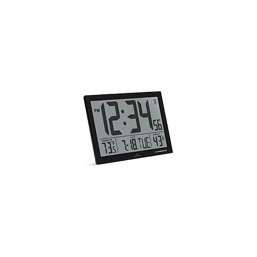 Marathon Slim Digital Wall Clock, Black (CL030062BK) | Staples