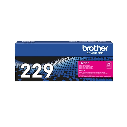 Brother TN229 Magenta Standard Yield Toner Cartridge (TN229M), print up ...