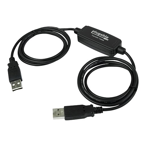 Plugable 6' USB 2.0 Windows Transfer Cable, Black (USB-EASY-TRAN) | Staples