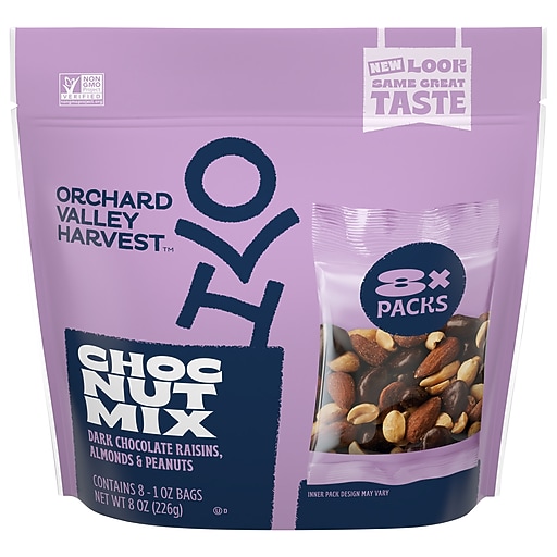 Orchard Valley Harvest Chocolate Nut Mix, 1 oz./8 ct. (JOH36636) | Staples