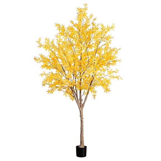 Nearly Natural 9' Autumn Maple Artificial Fall Tree (T4812) | Staples