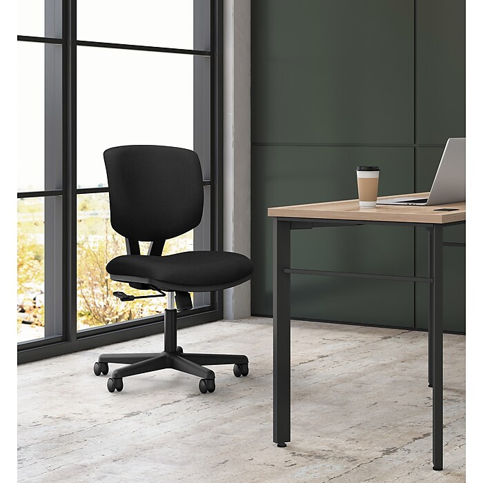 HON Volt Leather Task Chair Black HON5701SB11T Staples