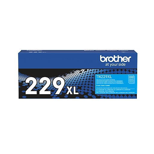 Brother TN229XLC Cyan High Yield Toner Cartridge | Staples