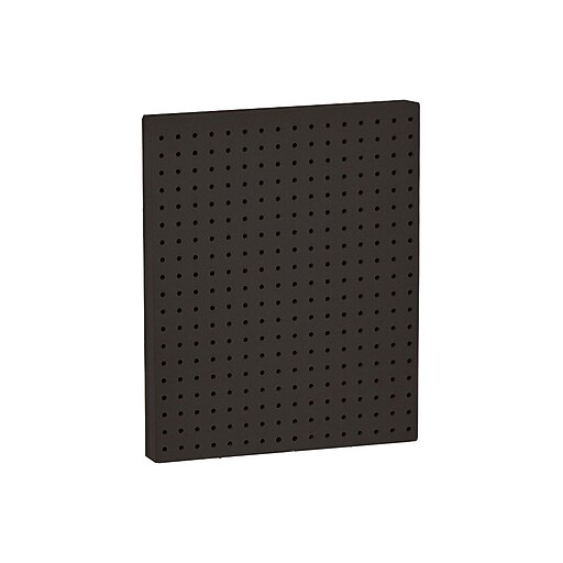 Azar® 20"(H) x 16"(W) Pegboard 1-Sided Wall Panel, Solid Black, 2/Pack ...
