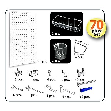 Pegboard & Accessories - Pegboard Hooks, Shelves & Hardware | Staples®