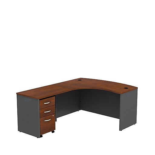 Bush Business Furniture Westfield Left Handed L Shaped Desk w/ Mobile ...