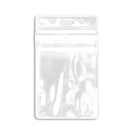IDville Vertical Sealable Badge Holders, White, 50/Pack (1347026WT31 ... IDville Vertical Sealable Badge Holders, White, 50/Pack (1347026WT31 ...