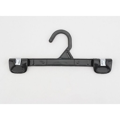 NAHANCO 10" Plastic Snap Grip Skirt/Slack Hanger, Plastic Hook, Black ...