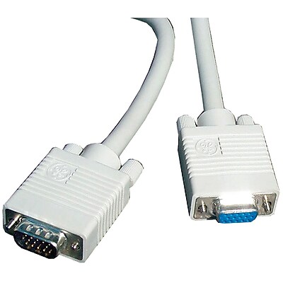 GE 10' Feet Computer Monitor Extension Cable, White | Staples®