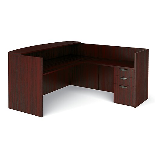 Global Superior BUNDLE15 Workstation, Mahogany | Staples