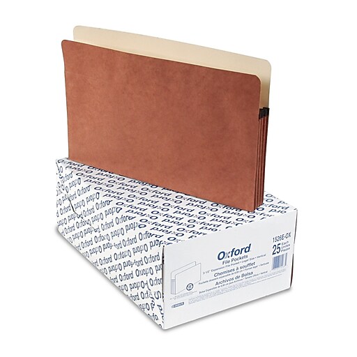 Pendaflex 30% Recycled Reinforced File Pocket, 3 1/2" Expansion, Legal ...