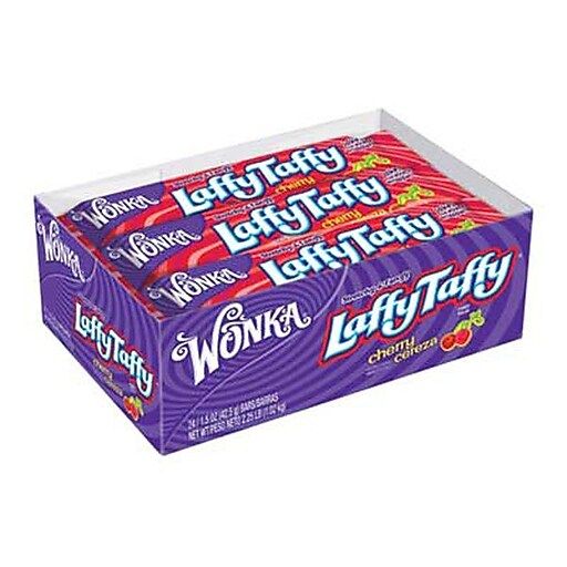 Shop Staples For Wonka Laffy Taffy Cherry Stretchy Tangy 1 5 Oz 24 Bars