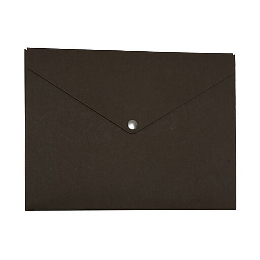 JAM Paper Plastic Portfolio Case with Snap Closure, Brown Kraft (BRCF3E ...