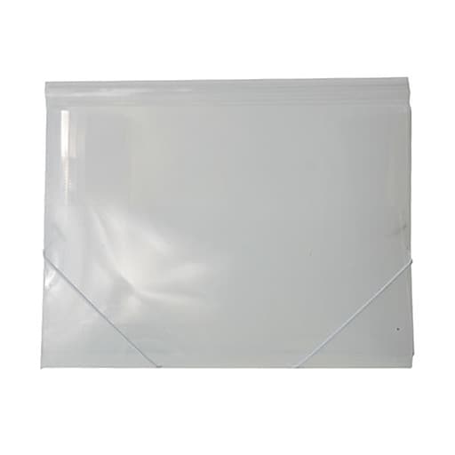 JAM Paper Plastic Portfolio Case with Elastic Closure, Clear (56202 ...