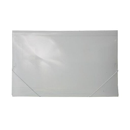 JAM Paper® Plastic Paper Holder Action Case with Elastic Closure, Legal ...