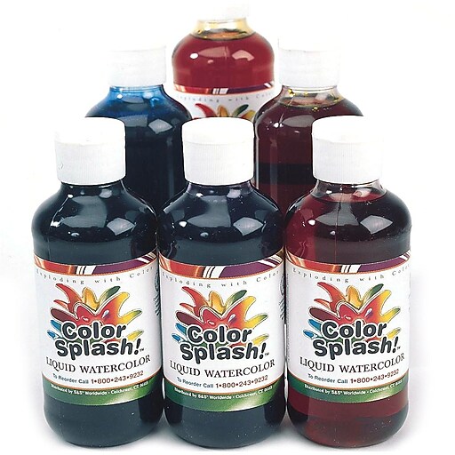 Color Splash® 8 oz. Liquid Watercolor Paint | Staples
