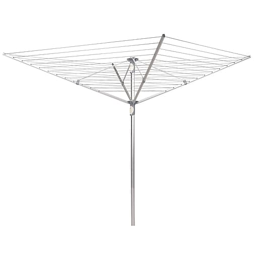 Household Essentials Expandable 12-Line Umbrella Aluminum Clothesline ...