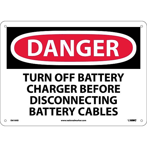 Danger Signs; Turn Off Battery Charger Before Disconnecting Battery ...