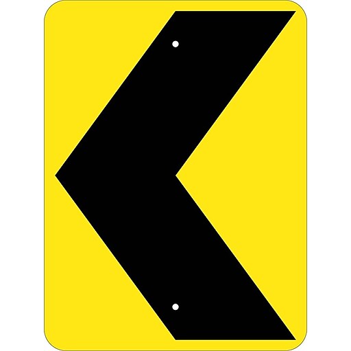 National Marker Reflective Warning Traffic Control Sign, 24" x 18 ...