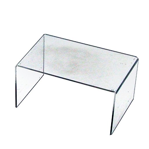 Azar Displays 6"H x 12"W x 7.75"D Plastic Riser Display, 4/Pack | Staples
