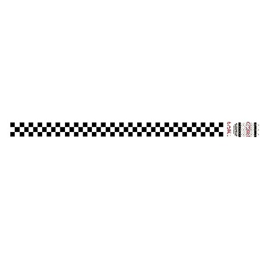 Tyvek® 3/4" x 10" Checkerboard Wristband, Black/White | Staples