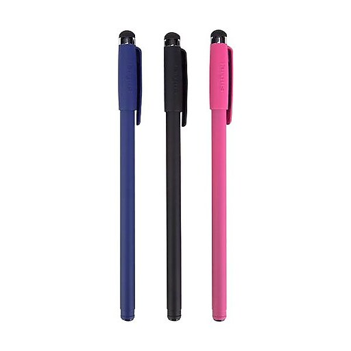 Targus Stylus & Roller Ball Pen For Touchscreen Devices, Black/Red/Blue ...